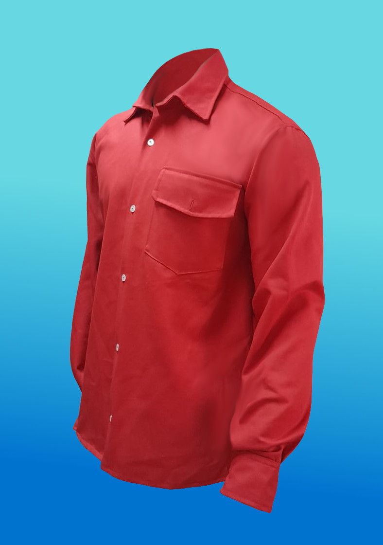 Art. 00046GRO CAMISA DE TRABAJO GRAFA COLOR ROJA – Indumentaria Estampada